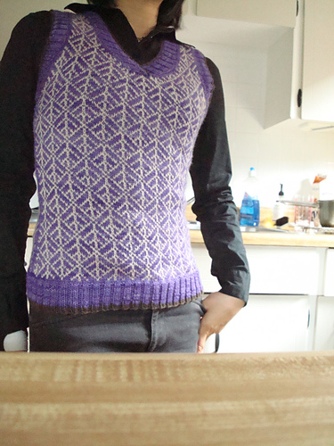 Ravelry: Abstract leaves vest pattern by Veronik Avery