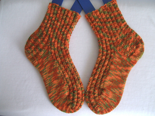 Ravelry: Mock Cable Rib Socks pattern by Kat Johnson