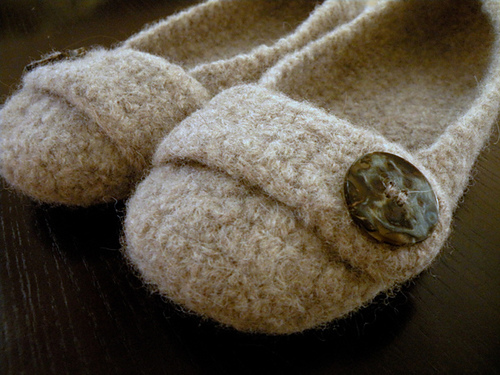 Ravelry: Felted Crochet Slippers pattern by Bonny Woods