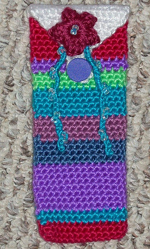 Ravelry: Beaded Cell Phone Case pattern by Merri Purdy