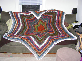 Ravelry: 6 point star afghan pattern by Amy Maxwell