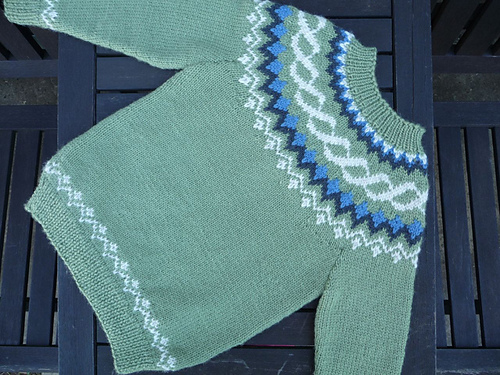 Ravelry: #14 Fair Isle Yoke Sweater pattern by Shepherd Yarns