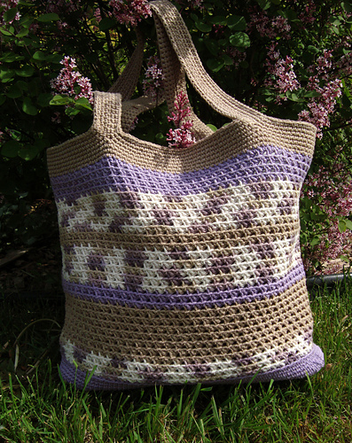 Ravelry: Textured Mesh Tote pattern by Cathy Phillips