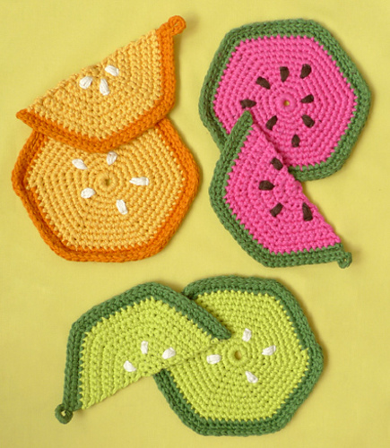 Ravelry: Fruity Trivets & Pot Holders (Crochet) pattern by Purl Soho