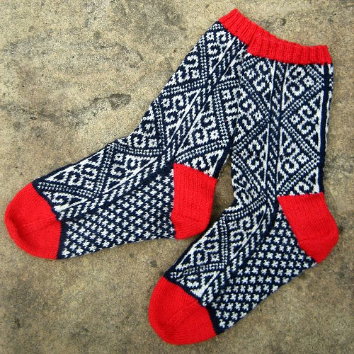 Ravelry: Tufted Toe Stocking - 22 pattern by Priscilla Gibson-Roberts