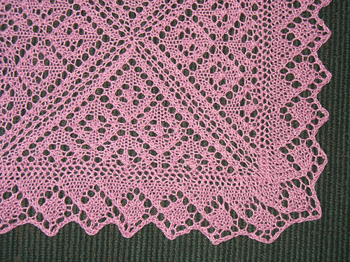 Ravelry: Diamond Circle Lace Cloth pattern by NightlyKnitter