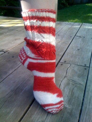 Ravelry: Peppermint Stick Socks pattern by Shelby Dyas