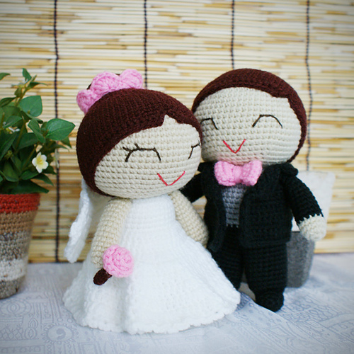 Ravelry: joe & shannon wedding couple pattern by Lis Sun