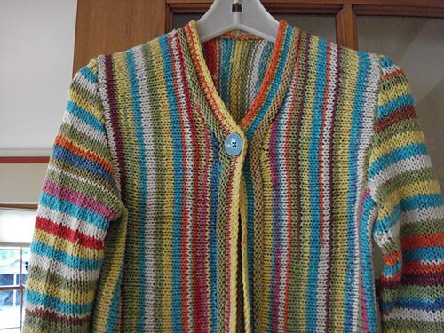 Ravelry: Sideways Knit Striped Cardigan pattern by Tahki Stacy Charles