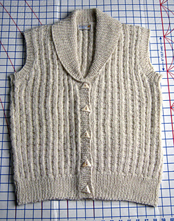 Ravelry: Shawl-Collared Vest pattern by JoAnne Turcotte