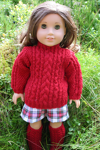 Ravelry: American Girl Aran pattern by Astrid Aesoey