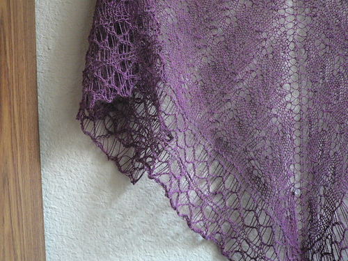 Ravelry: Jade Cashmere One Skein Shawl pattern by Michelle Miller