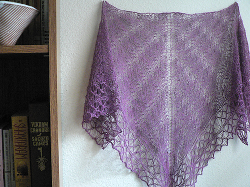 Ravelry: Jade Cashmere One Skein Shawl pattern by Michelle Miller