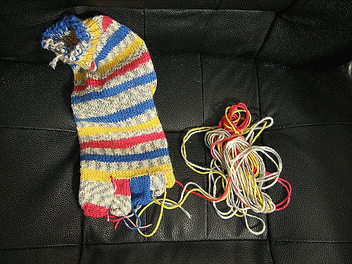 Ravelry: Santa's Toe Socks pattern by Bernat Design Studio