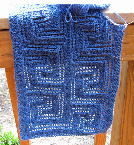 Ravelry: Greek Key Lace Scarf pattern by Jay Petersen