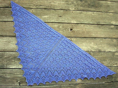 Ravelry: Playful Plumage Triangle pattern by Chrissy Prange