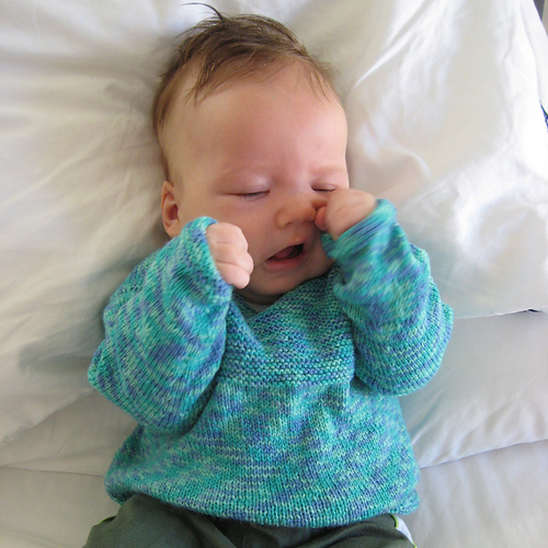 Ravelry: Overlap Baby Pullover #39 pattern by Mary Lou Egan