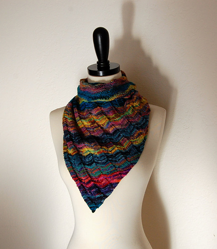 Ravelry: Asymmetrical Triangle Shawl pattern by Michelle Miller