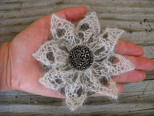 Ravelry: Lace Flower Pin pattern by Kat Coyle