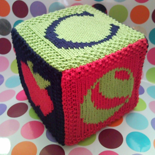 Ravelry: A - Apple B - Ball C - Car Building block cube pattern by ...