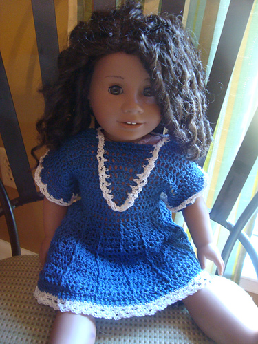 Ravelry American Girl Doll Crochet Summer Dress Pattern By Elaine Phillips