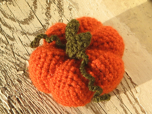 Ravelry: Crocheted Pumpkin Pincushion pattern by Armina Parnagian