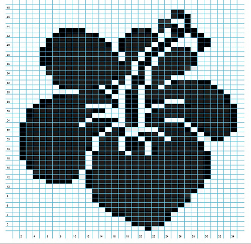 Ravelry: Hibiscus Flower Chart pattern by Elizabeth Thomas