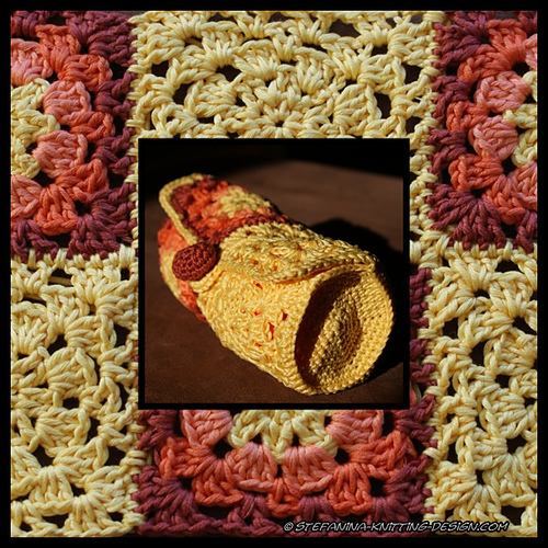 Ravelry: Carré Soleil Round Pocket pattern by Stefanina