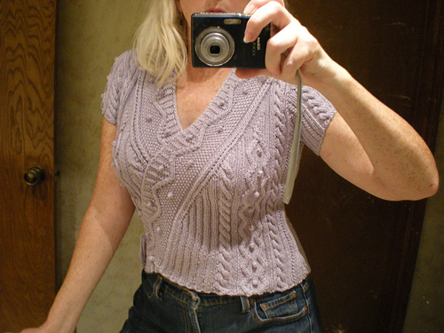 Ravelry: #20 Aran Crossover Top pattern by Mari Lynn Patrick