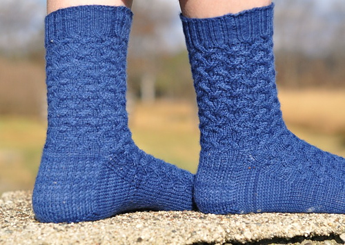 Ravelry: Weave a Wave Socks pattern by Lynn Carson Harris