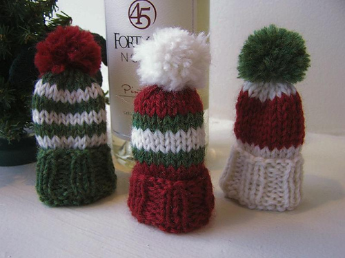 Ravelry: Wine Bottle Hats pattern by Wool & Honey