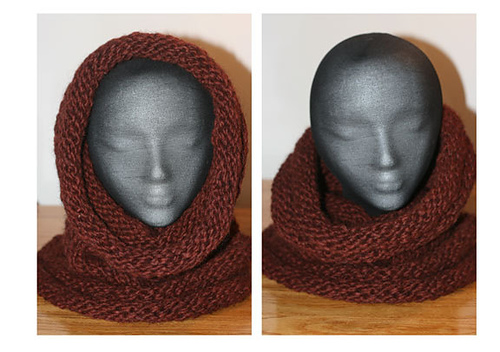 Ravelry: Scarf + Neck warmer + Hood = Snood pattern by Karla Rae