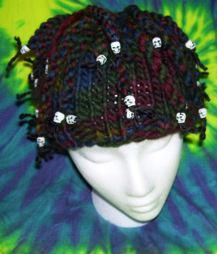 Ravelry: Zombie Rasta Dread Head Skullie Cap pattern by Diane North