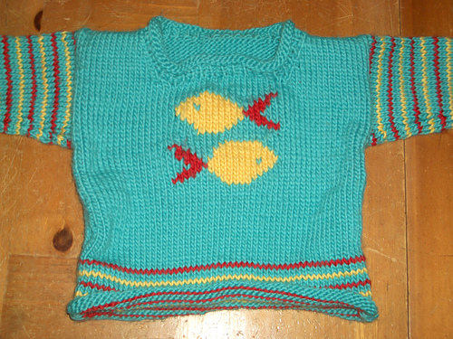 Ravelry: Fish Pullover pattern by Gail Pfeifle, Roo Designs