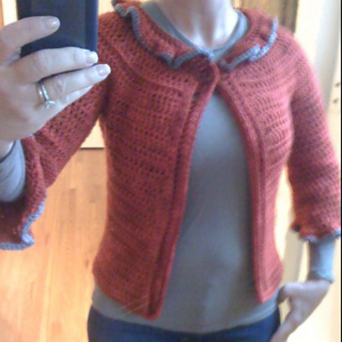 Ravelry: Easy Squeezy Ruffle cardigan pattern by Amy Sumrall