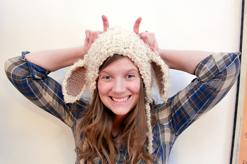 Ravelry: Lamb Bonnet Crochet Pattern pattern by Mamachee
