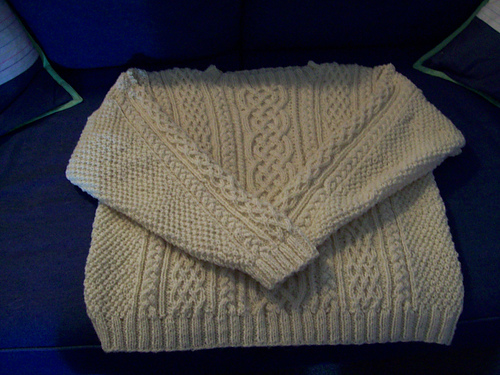 Ravelry: Aran Sweater & Tam #1101 pattern by Lion Brand Yarn