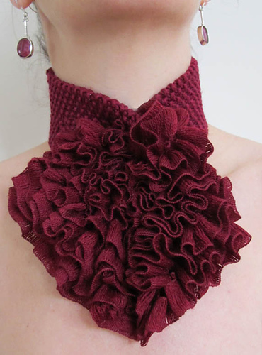 Ravelry: Wine & Roses Neck Ruffle pattern by Ellen Rodgers