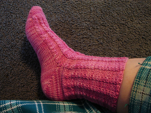 Ravelry: Baby Cable Rib Socks pattern by Hege Svendsen