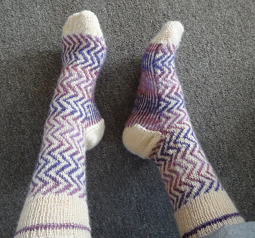 Ravelry: Pinked Socks pattern by Judy Alexander