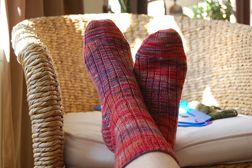 Ravelry: A Nice Ribbed Sock pattern by Glenna C.