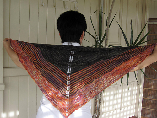 Ravelry: 9crafty11's Autumn Scalloped Shawl - 3rd shawl