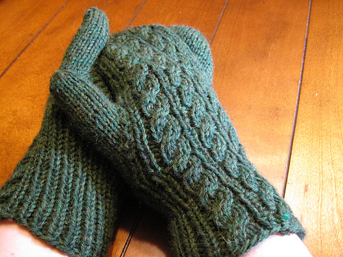 Ravelry: Irish Hiking Mittens pattern by iknit2purl2