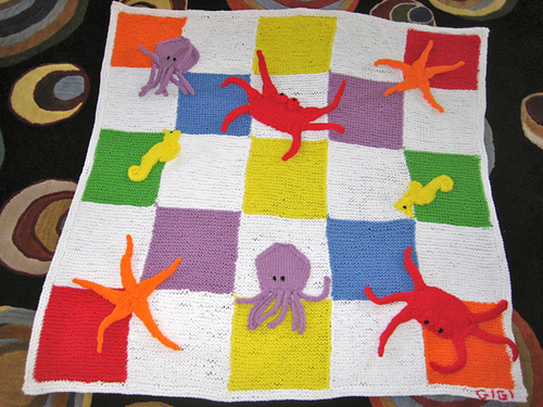 Ravelry: Sea Creatures Throw, WR2051 pattern by Carol J. Sorsdahl
