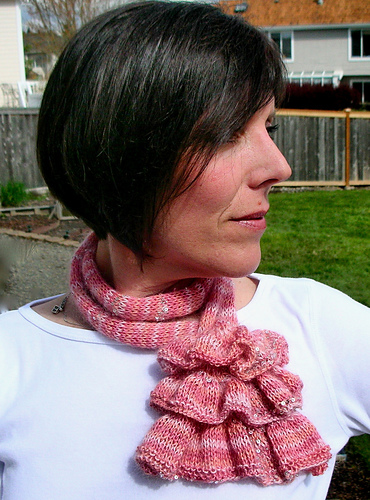 Ravelry: Darcy Ruffled Cravat pattern by Michelle Maurer
