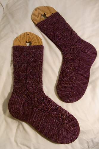 Ravelry: Pythagoras Socks pattern by verybusymonkey