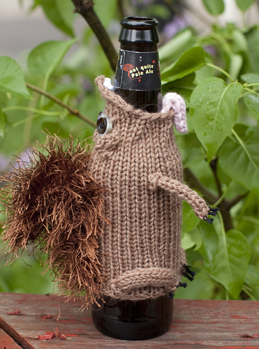 Ravelry: Scrat and Squirrel Beer Bottle Cozy pattern by Jessie Correa