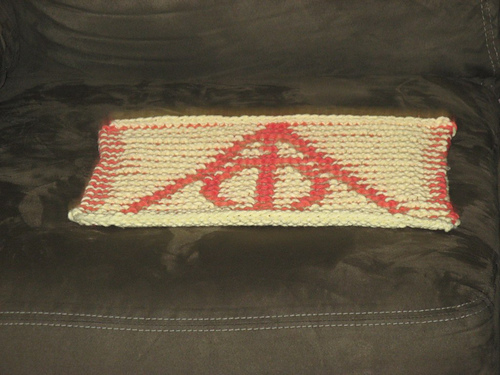 Ravelry: Deathly Hallows Illusion Cloth pattern by Jenn Bragg