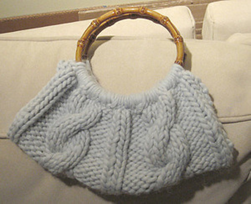 Ravelry: Twin Cable Purse pattern by Tricky Stix & Ashleigh Lynch