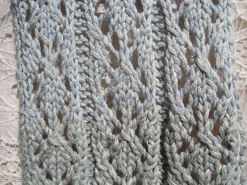 Ravelry: Diamond Rib Lacy Scarf pattern by Bobbi IntVeld